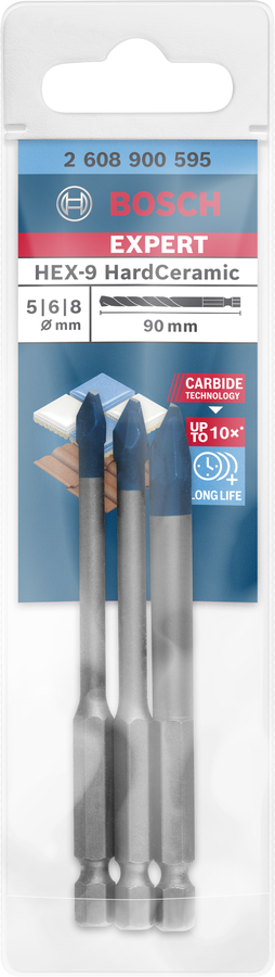 EXPERT HEX-9 Hard Ceramic Drill Bit Set - Bosch Professional