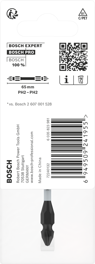 PRO Impact PH2 Double-Ended Bit - Bosch Professional