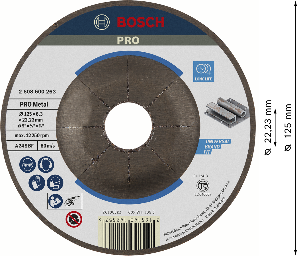 PRO Metal Bonded Grinding Disc - Bosch Professional